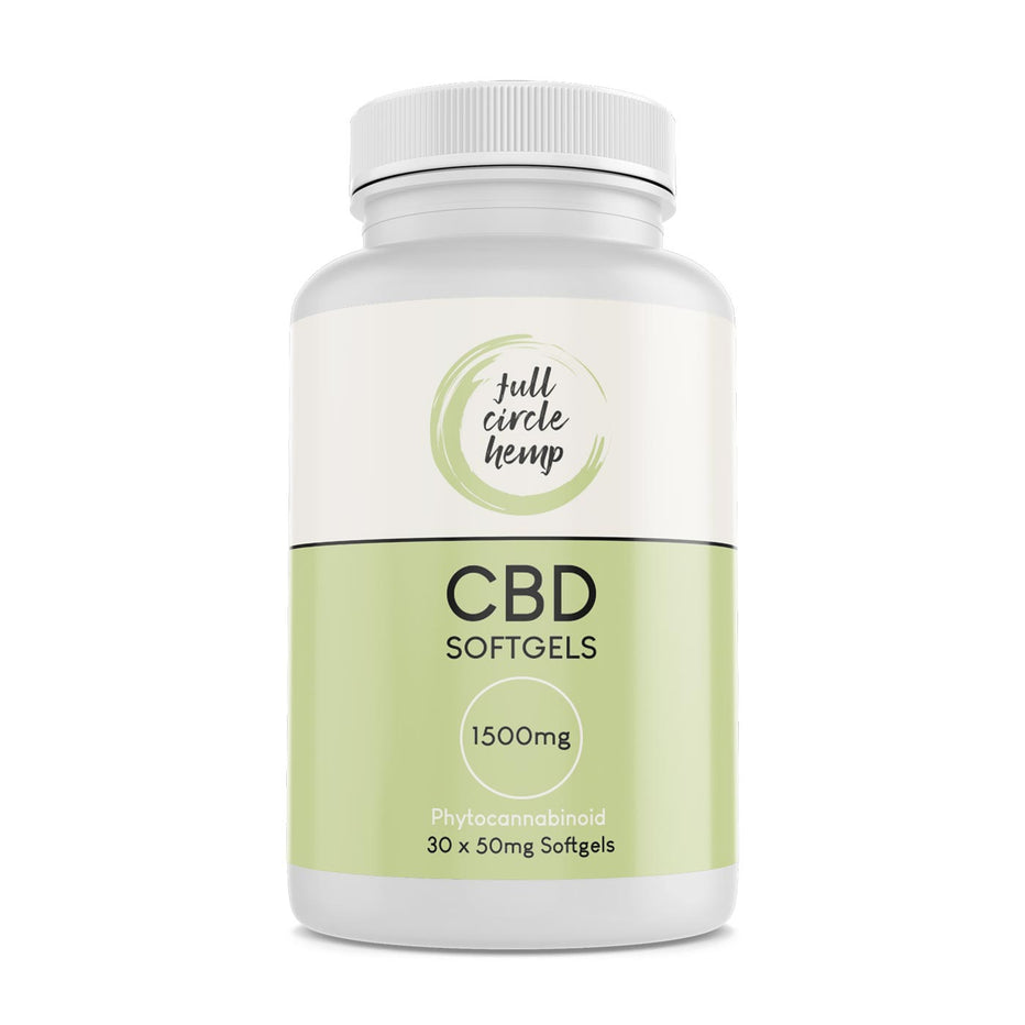 CBD Softgels 50mg | Full Spectrum | CBD Capsules Ireland – Full Circle Hemp